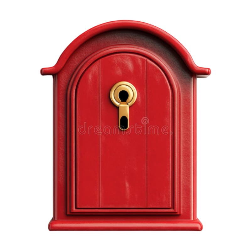 PNG Red Mail Box on Transparent Background - Ai Generated Stock ...