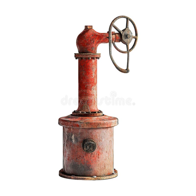 PNG Red Nozzle Fire Hydrant on Transparent Background - Ai Generated ...