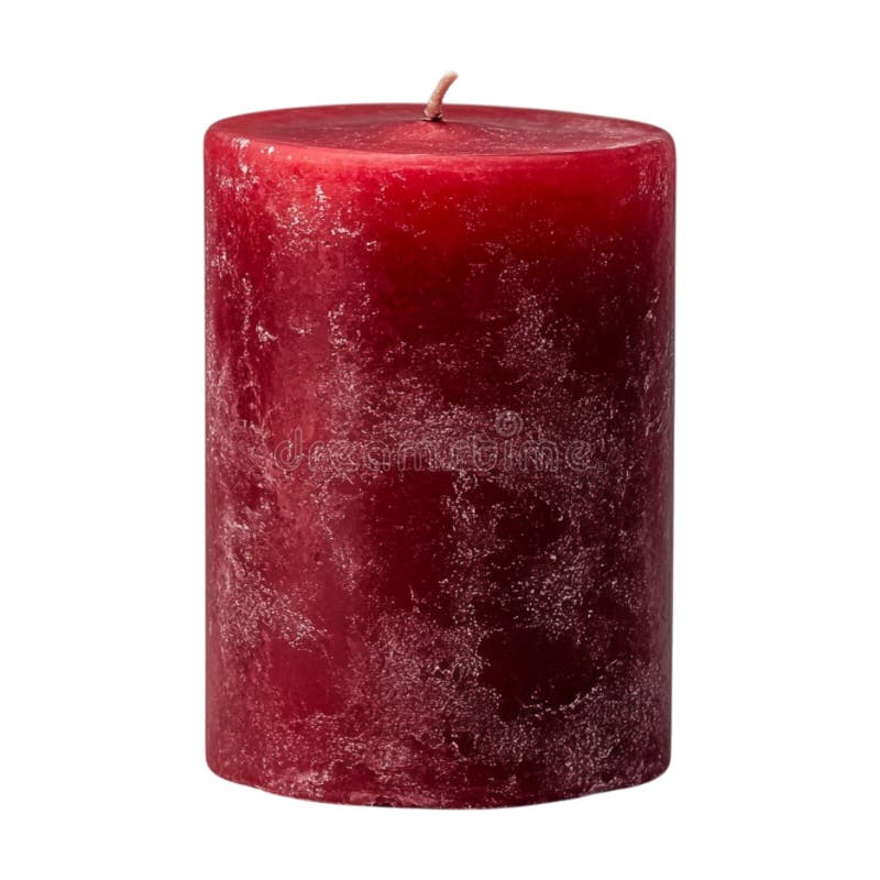 PNG Red Pillar Candle on Transparent Background Stock Illustration ...