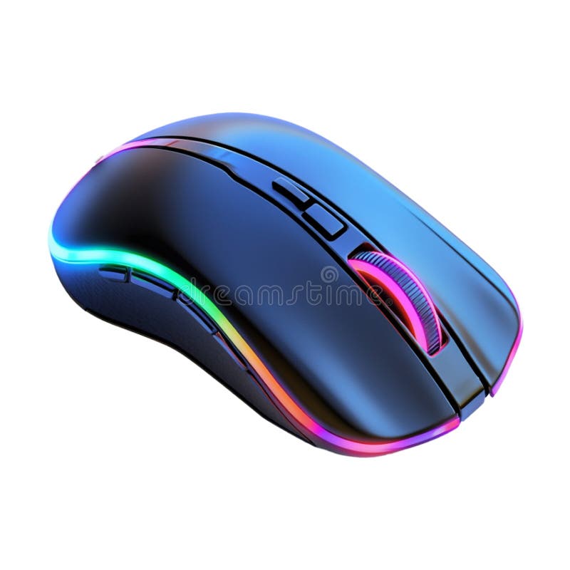 PNG RGB Light Mouse on Transparent Background - Ai Generated Stock ...