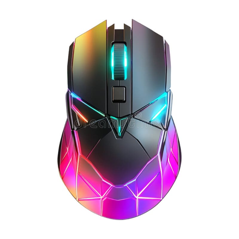 PNG RGB Light Mouse on Transparent Background - Ai Generated Stock ...