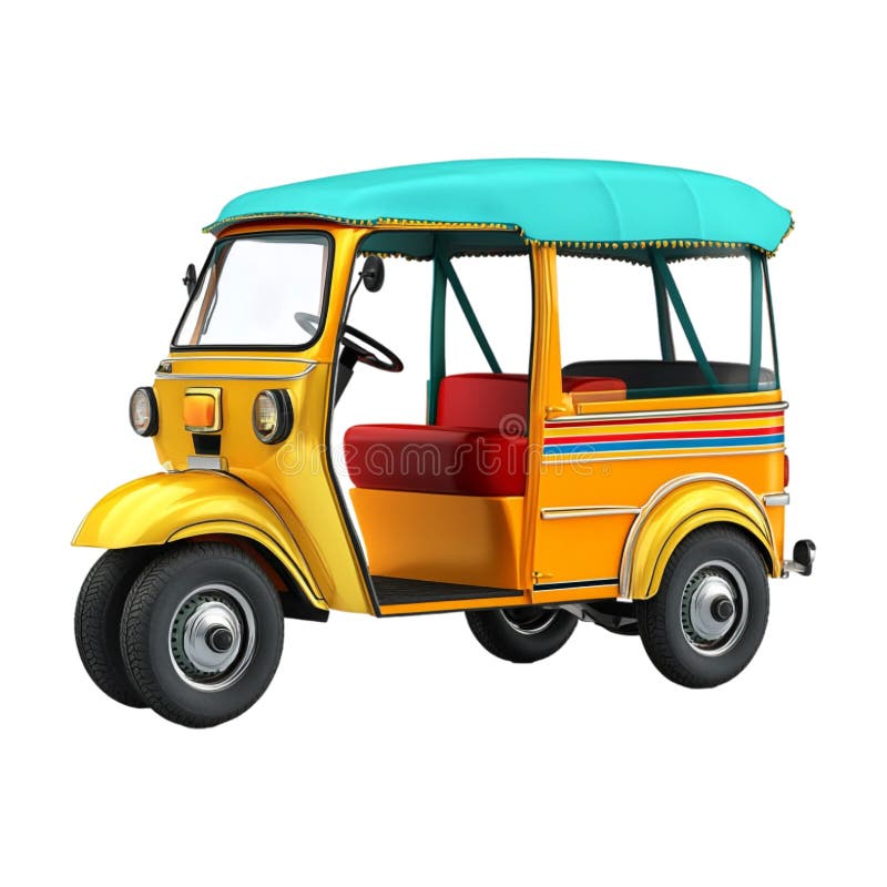 PNG Rickshaw Indian Traditional on Transparent Background - Ai ...