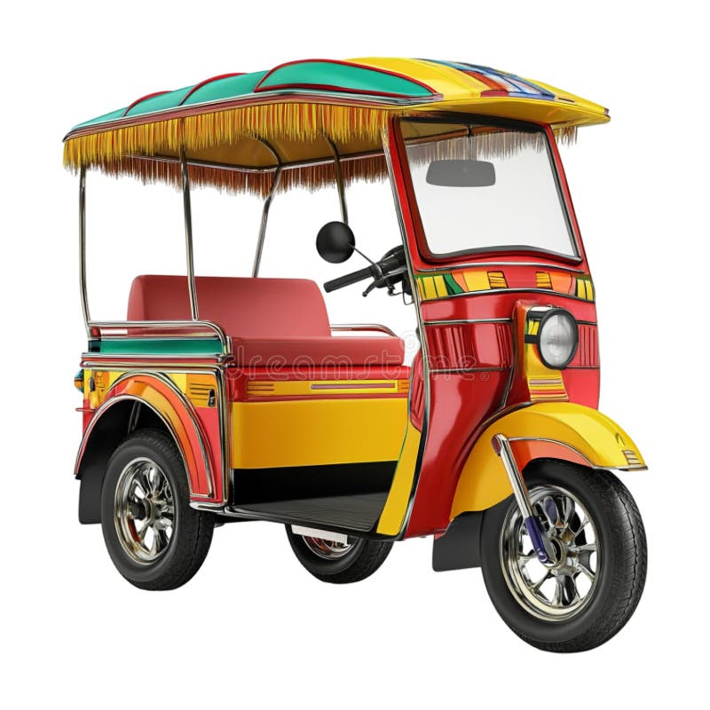 PNG Rickshaw Indian Traditional on Transparent Background - Ai ...