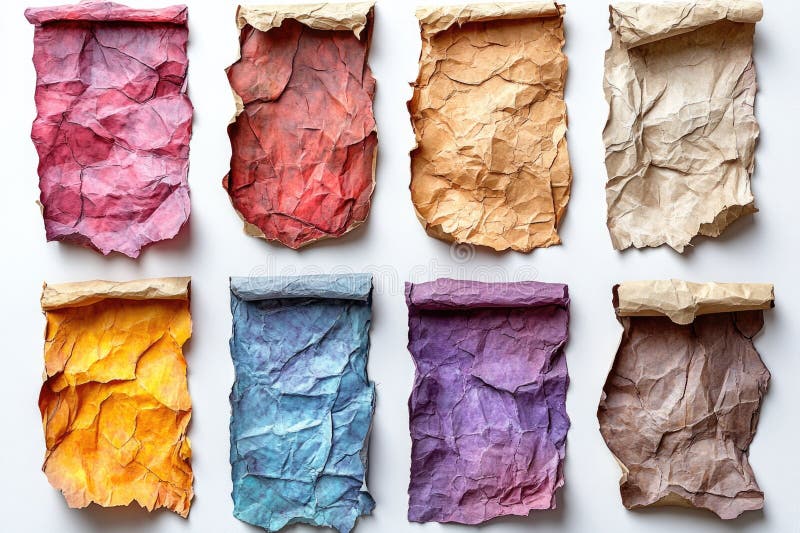 48 PNG Ripped Paper Cut-Out Elements Set for Digital Scrapbooking and ...