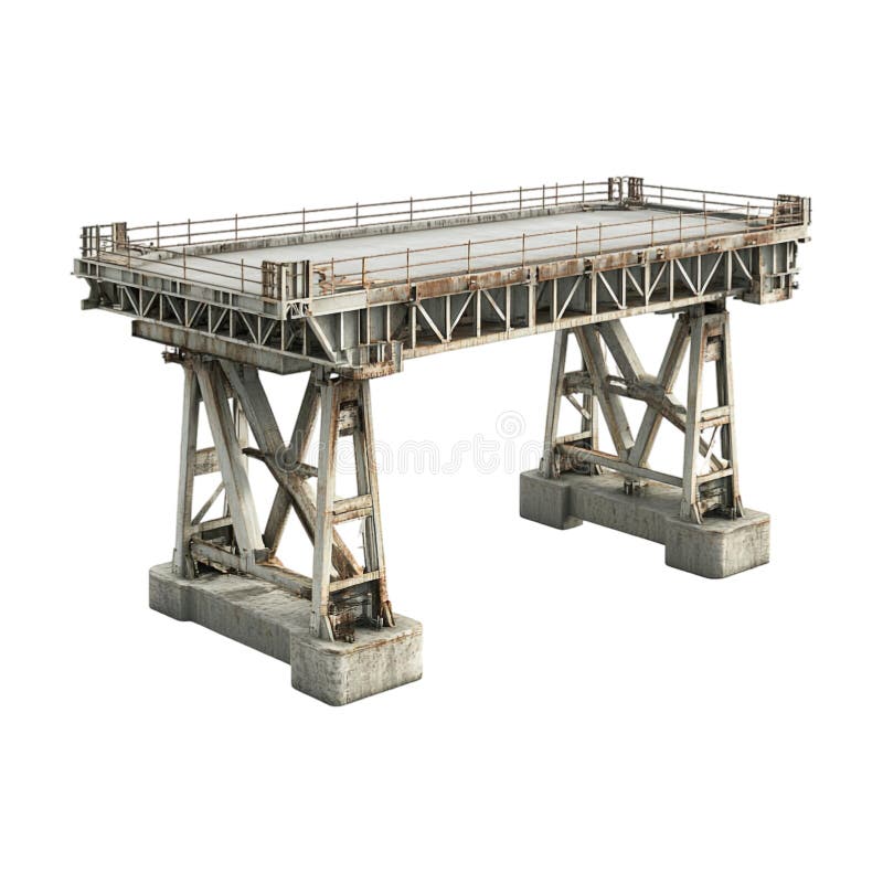 PNG River Bridge Under Construction on Transparent Background - Ai ...