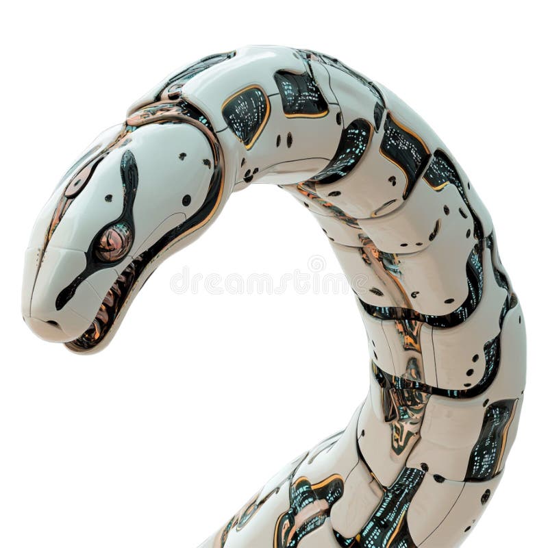 PNG Robotic Snake Head on Transparent Background Stock Illustration ...