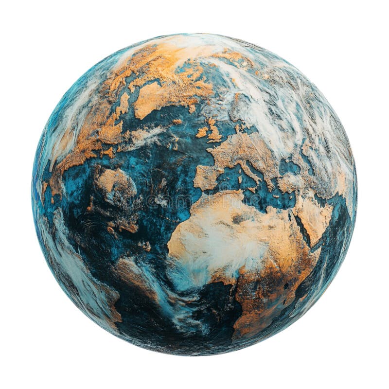 PNG Round Green Earth Globe on Transparent Background - Ai Generated ...