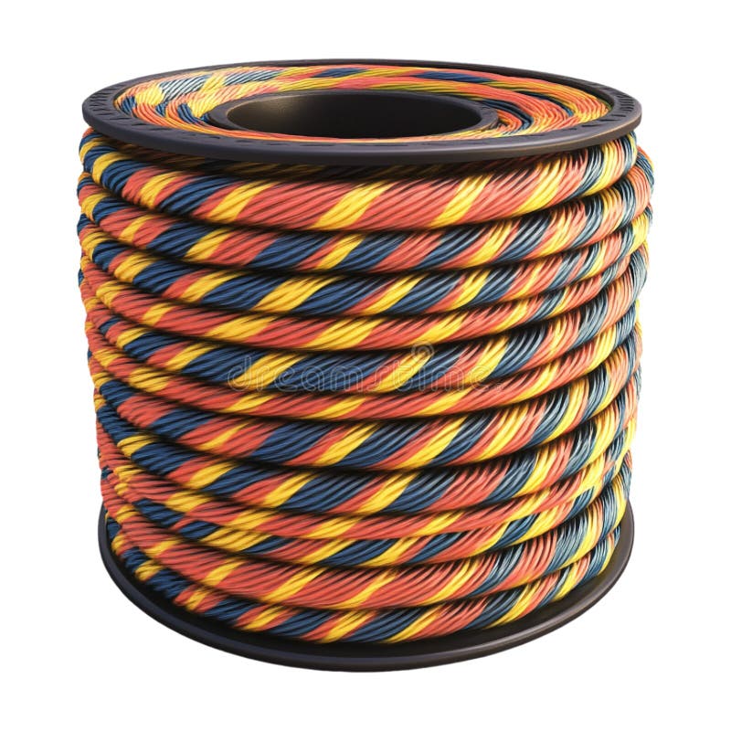 PNG Round Roll of Electric Wire on Transparent Background - Ai ...