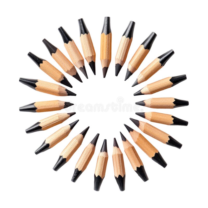 PNG Round Stack of Pencils on Transparent Background - Ai Generated ...