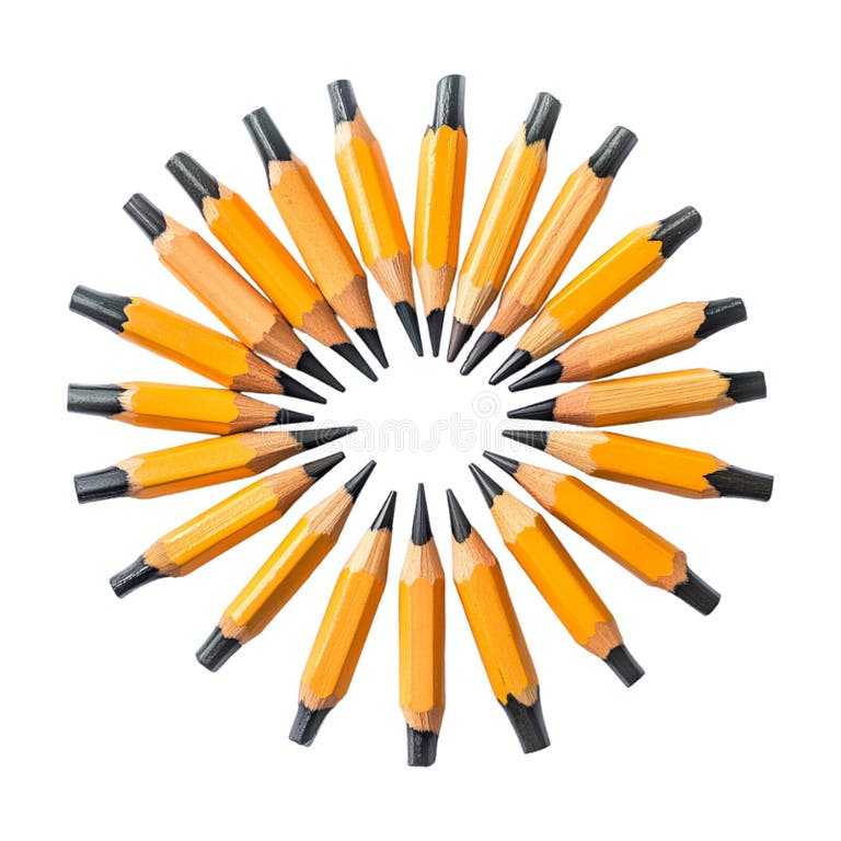 PNG Round Stack of Pencils on Transparent Background - Ai Generated ...