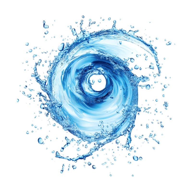 PNG Round Water Splash on Transparent Background - Ai Generated Stock ...
