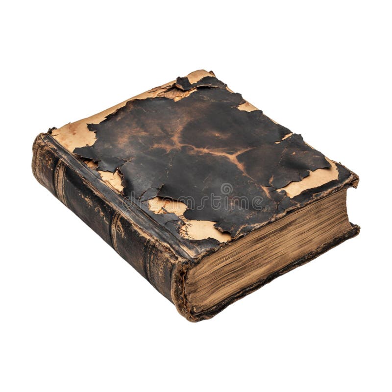 PNG Rusted Old Book with Crushed Papers on Transparent Background - Ai ...