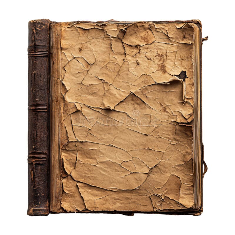 PNG Rusted Old Book with Crushed Papers on Transparent Background - Ai ...