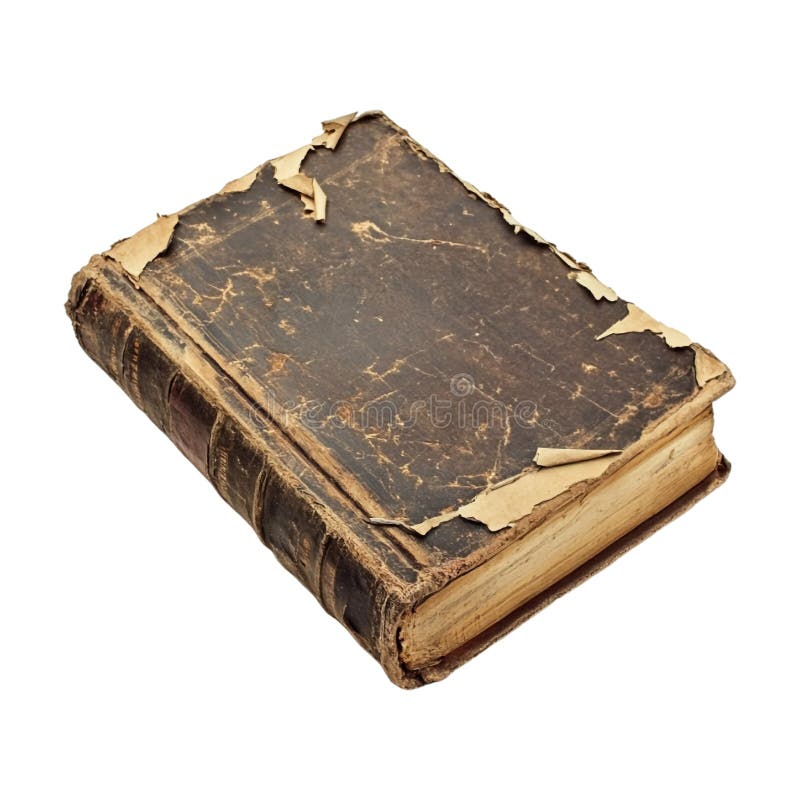 PNG Rusted Old Book with Crushed Papers on Transparent Background - Ai ...