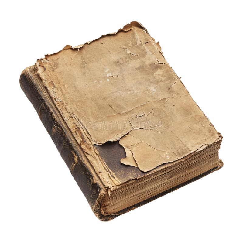 PNG Rusted Old Book with Crushed Papers on Transparent Background - Ai ...