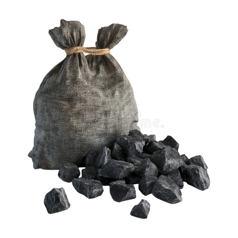 PNG Sack of Coal on Transparent Background Stock Illustration ...