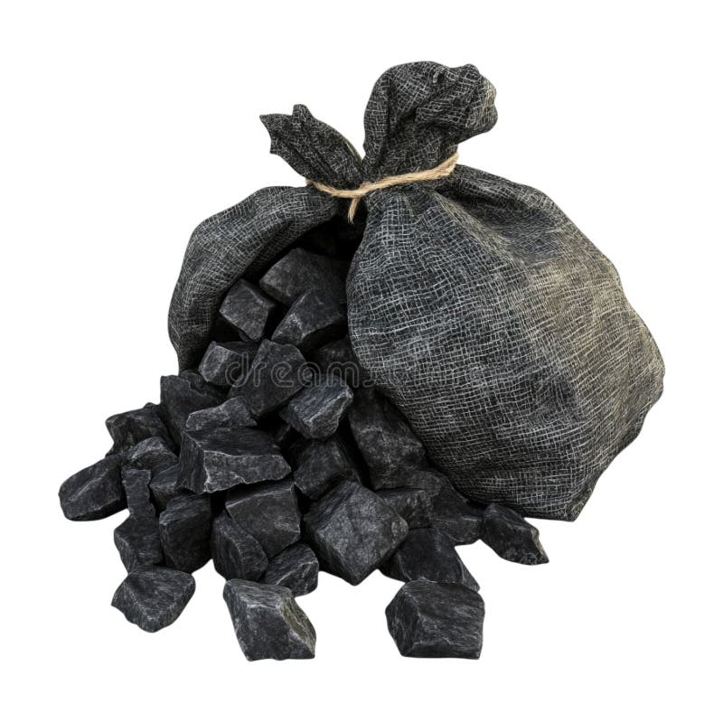 PNG Sack of Coal on Transparent Background Stock Illustration ...