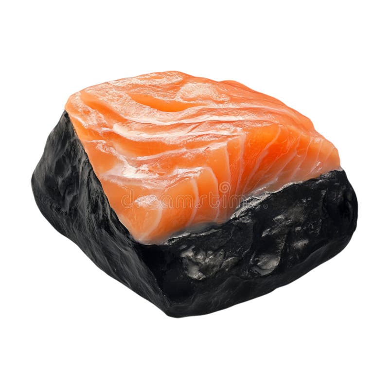 PNG Salmon Fish Slices on Stone on Transparent Background - Ai ...
