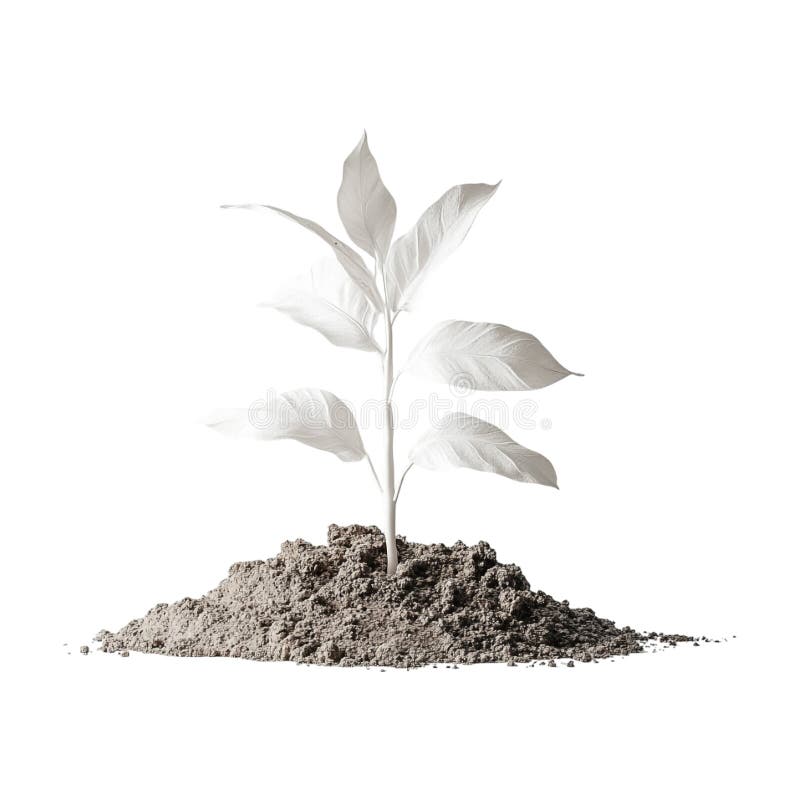 PNG Sapling on a Mound of Soil on Transparent Background Stock ...