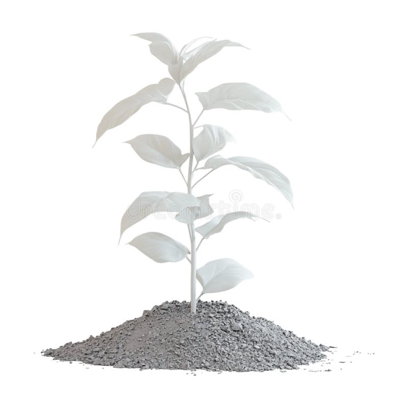 PNG Sapling on a Mound of Soil on Transparent Background Stock ...
