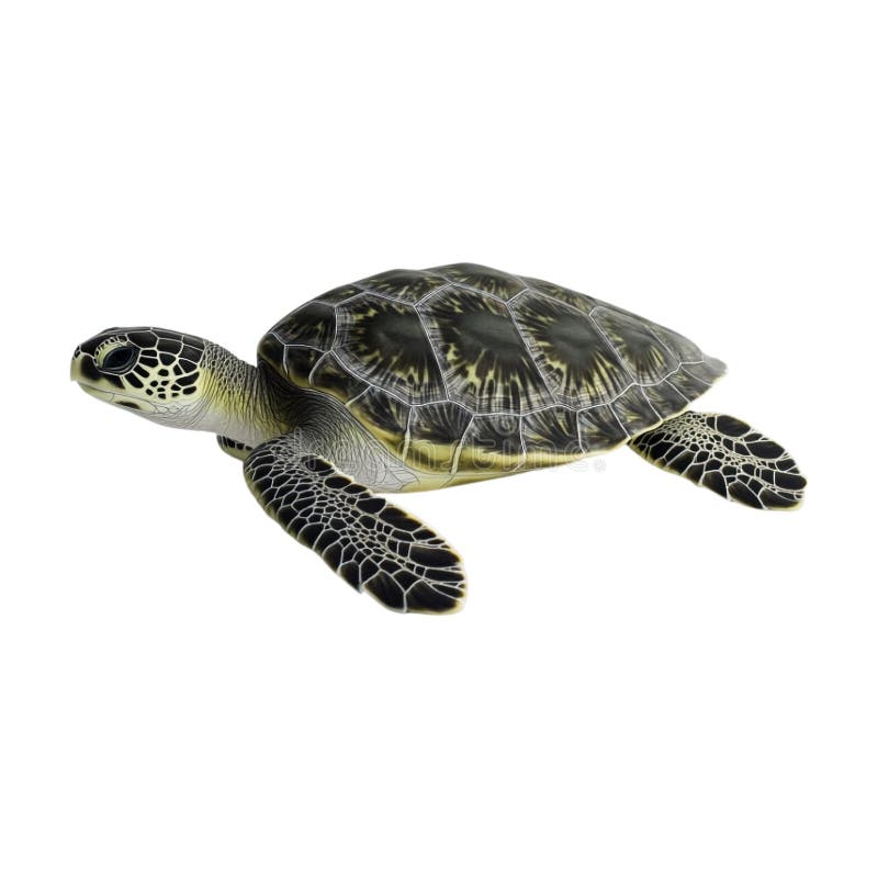 PNG Sea Turtle on Transparent Background Stock Illustration ...