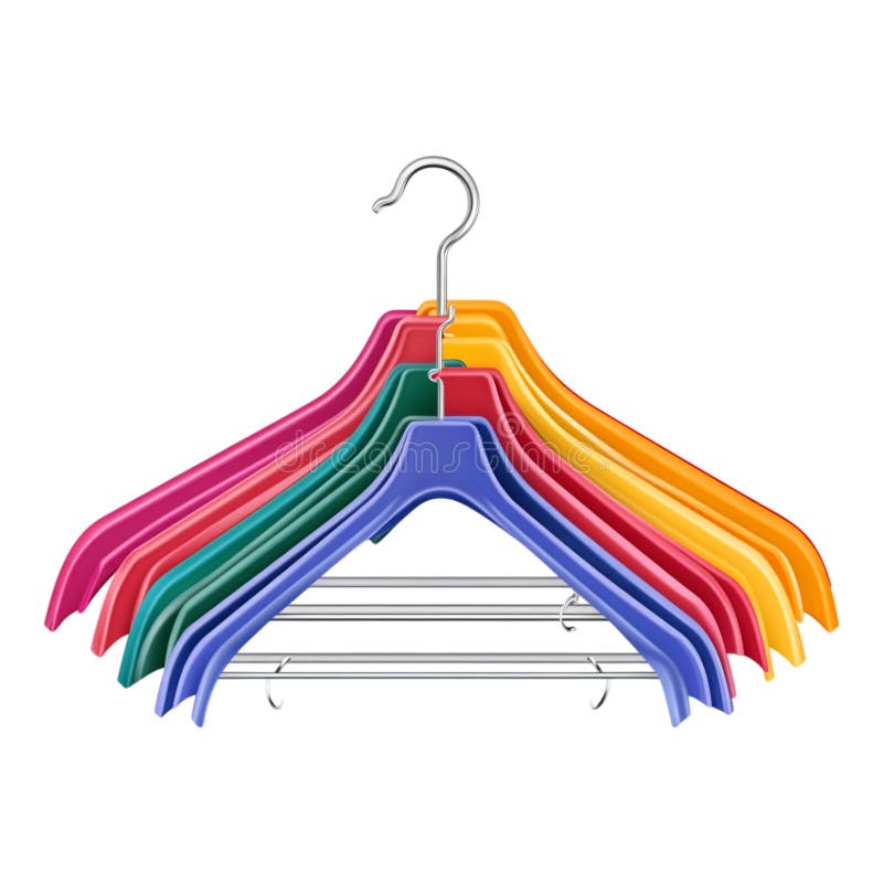 PNG Set of Hangers Against Transparent Background Stock Illustration ...