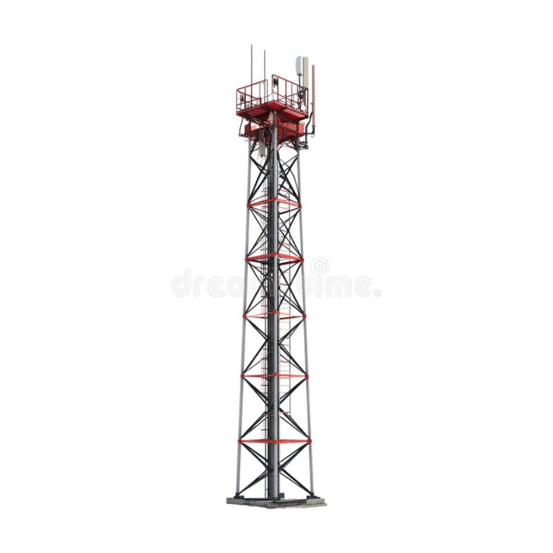 PNG Signal Tower on Transparent Background - Ai Generated Stock ...