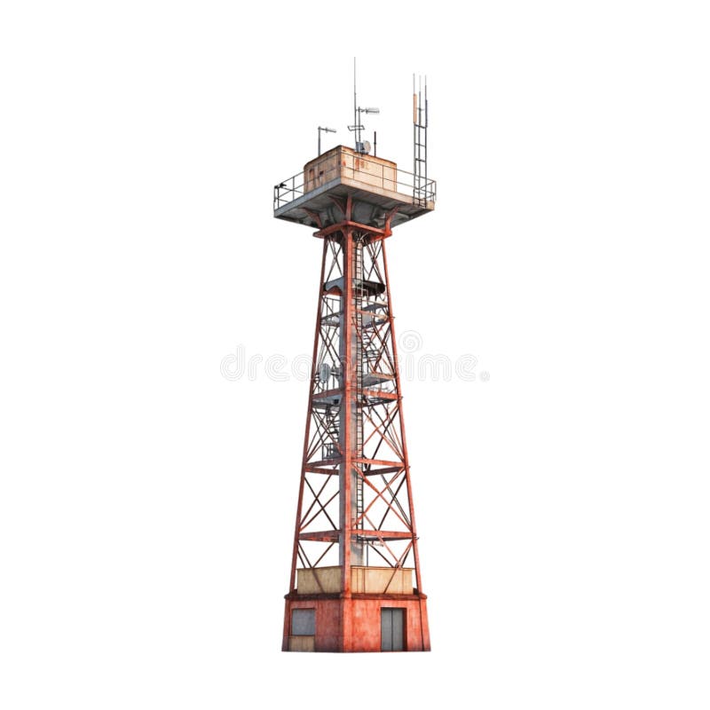 PNG Signal Tower on Transparent Background - Ai Generated Stock ...