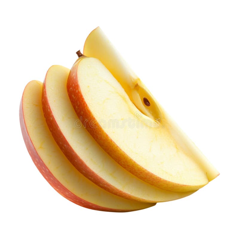 PNG Sliced Apple on Transparent Background Stock Illustration ...