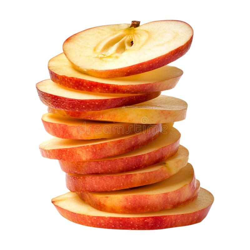 PNG Slices of Red Apple on Transparent Background - Ai Generated Stock ...