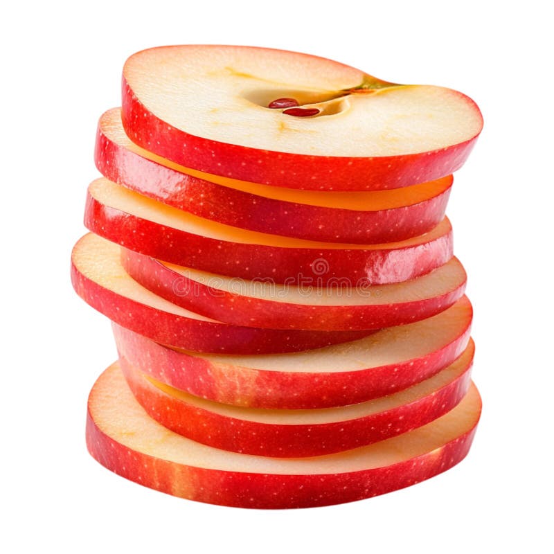 PNG Slices of Red Apple on Transparent Background - Ai Generated Stock ...