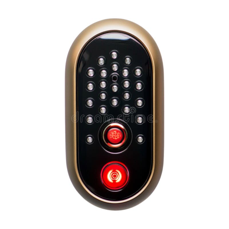 PNG Smart Doorbell with Camera on Transparent Background Stock ...