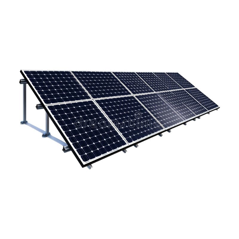 PNG Solar Panel with Stands on Transparent Background - Ai Generated ...