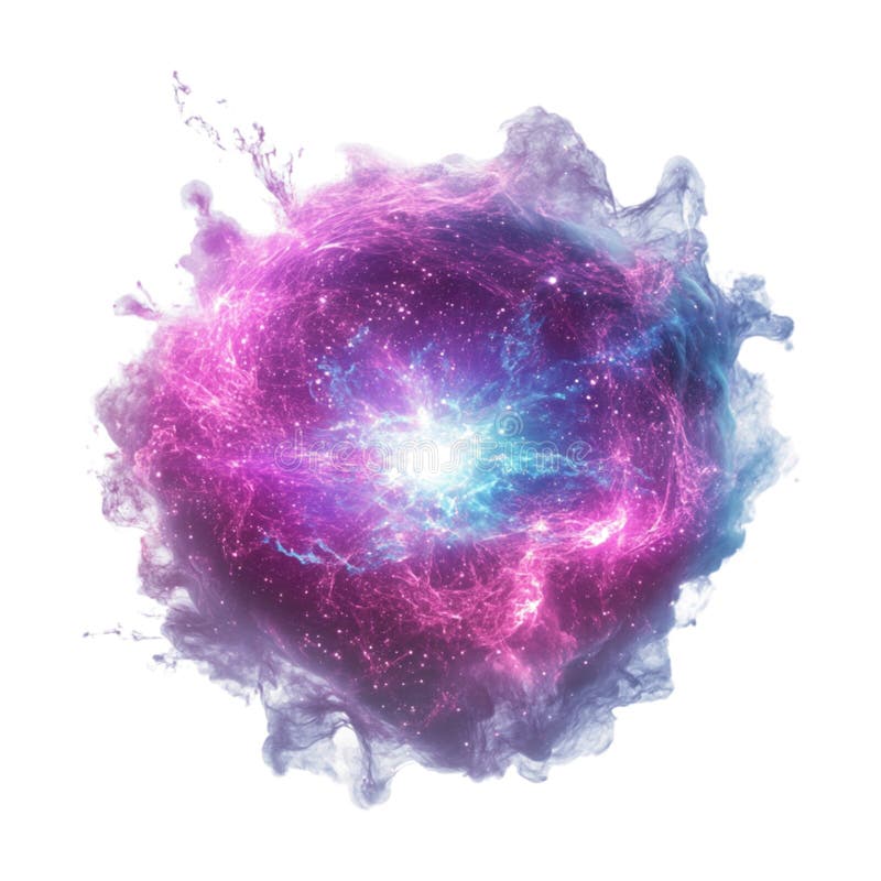 PNG Space Nebula Galaxy Circle on Transparent Background - Ai Generated ...