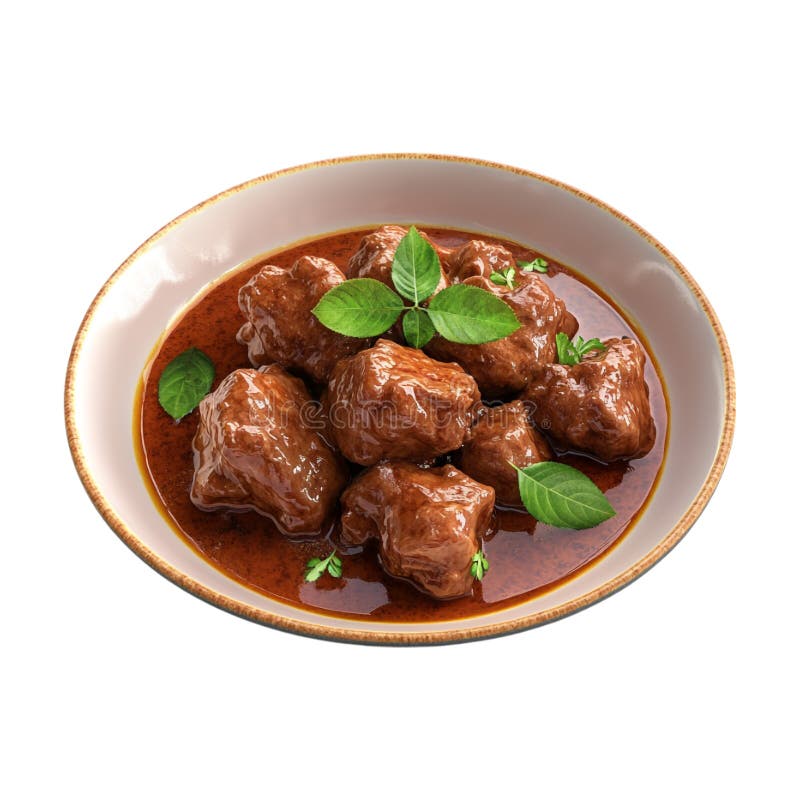 PNG Spicy Beef Curry in Bowl on Transparent Background Stock ...