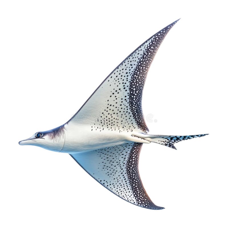 PNG Spotted Eagle Ray on Transparent Background Stock Illustration ...