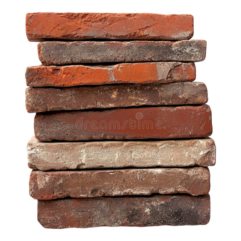 PNG Stack of Bricks Against Transparent Background Stock Illustration ...