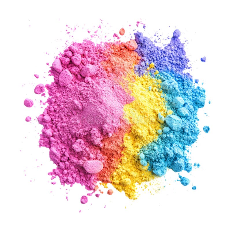 PNG Stack of Colorful Powder on Transparent Background - Ai Generated ...