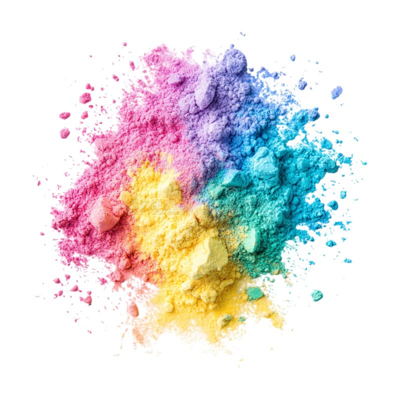 PNG Stack of Colorful Powder on Transparent Background - Ai Generated ...