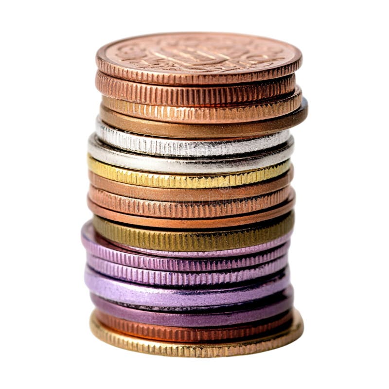 PNG Stack of Different Coins on Transparent Background - Ai Generated ...