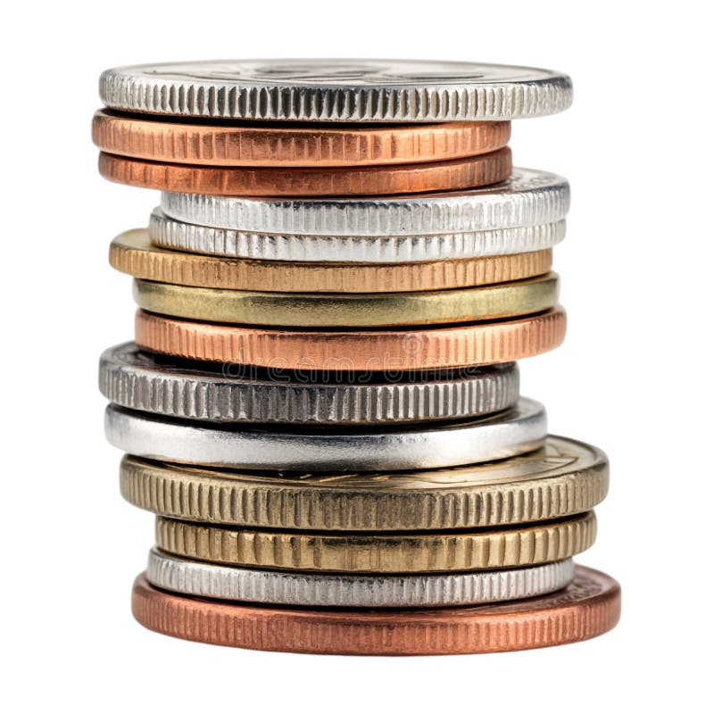 PNG Stack of Different Coins on Transparent Background - Ai Generated ...