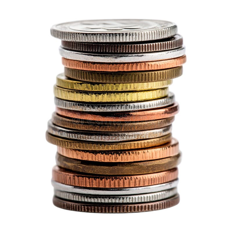 PNG Stack of Different Coins on Transparent Background - Ai Generated ...