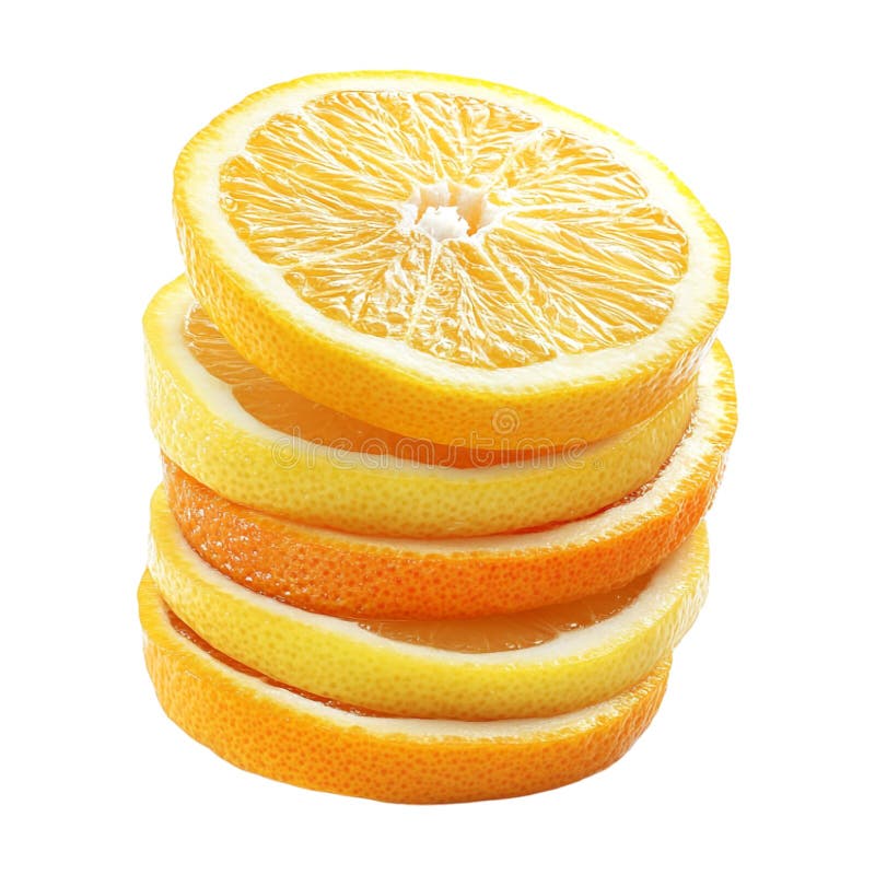 PNG Stack of Orange Fruit Slices on Transparent Background - Ai ...
