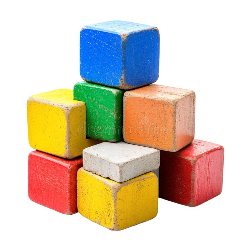 PNG Stack of Red Solid Color Cubes Toy on Transparent Background - Ai ...