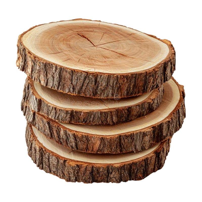 PNG Stack of Round Wooden Log Pieces on Transparent Background - Ai ...