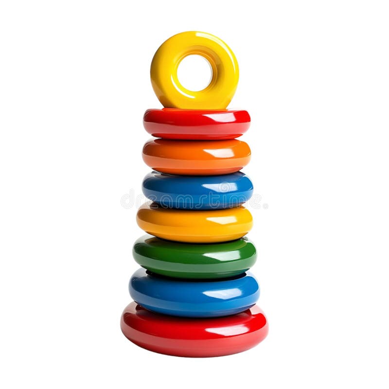 PNG Stacking Toy Colorful on Transparent Background - Ai Generated ...