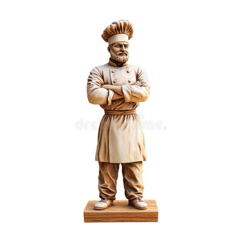 PNG Statue of Chef Standing on Transparent Background - Ai Generated ...