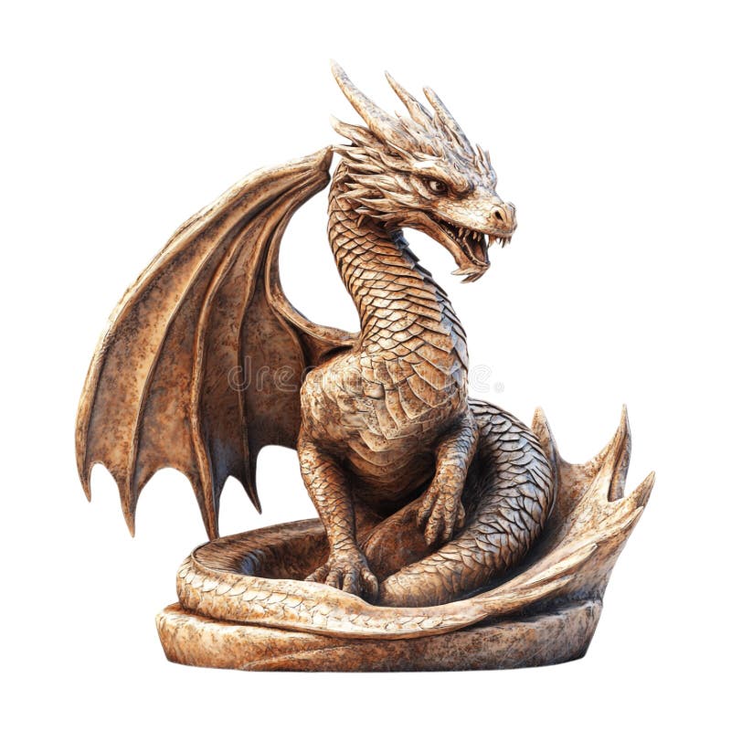 PNG Status of Dragon on Transparent Background - Ai Generated Stock ...