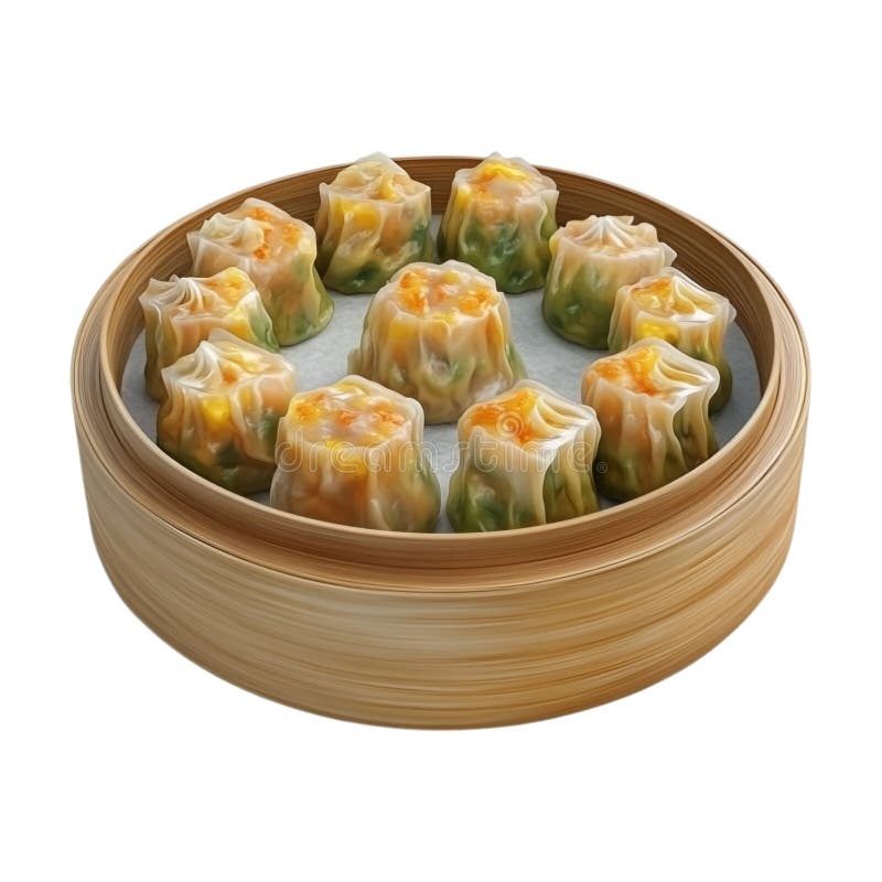 PNG Steamed Buns in Bamboo Steamer on Transparent Background Stock ...