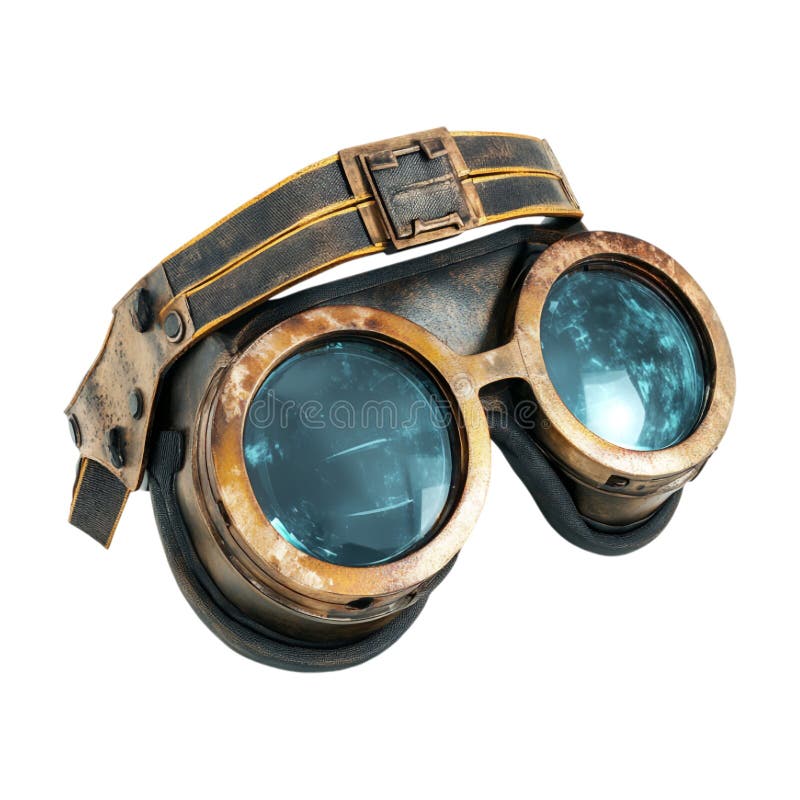 PNG Steampunk Style Goggles on Transparent Background - Ai Generated ...